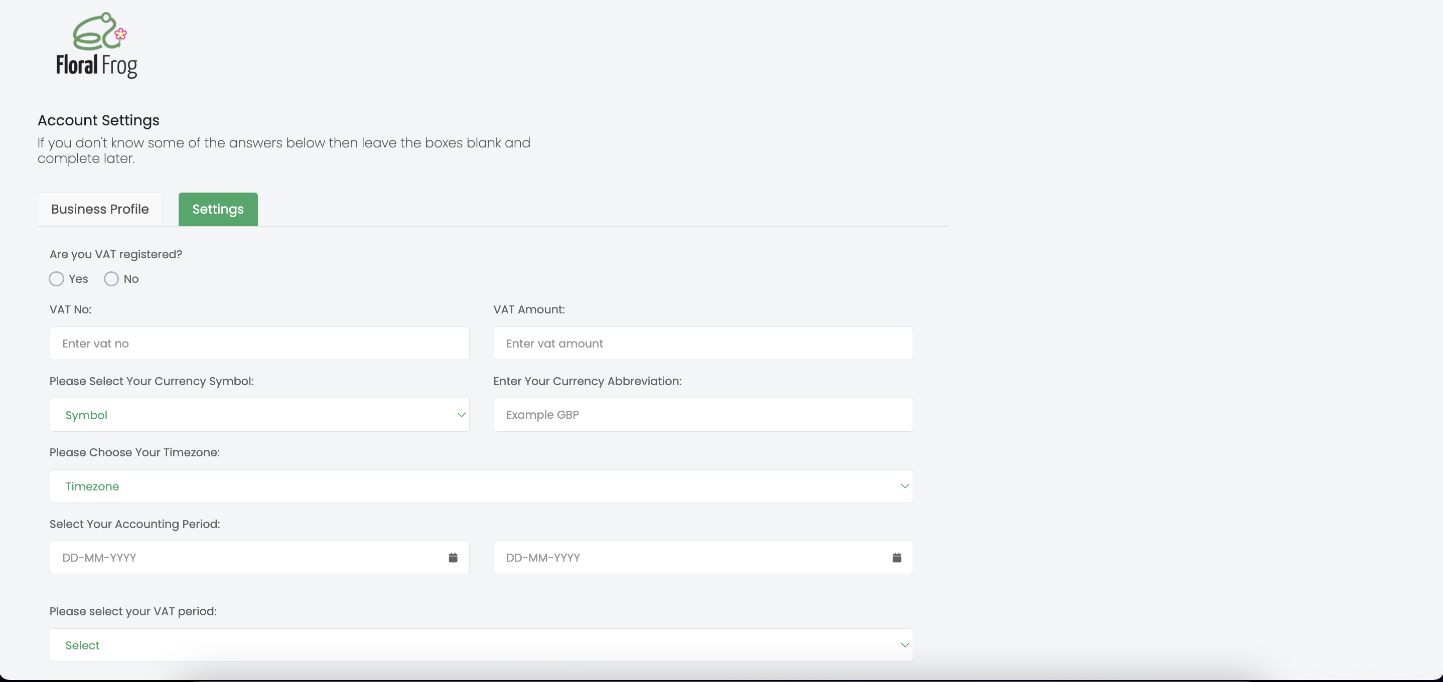 Account Registration